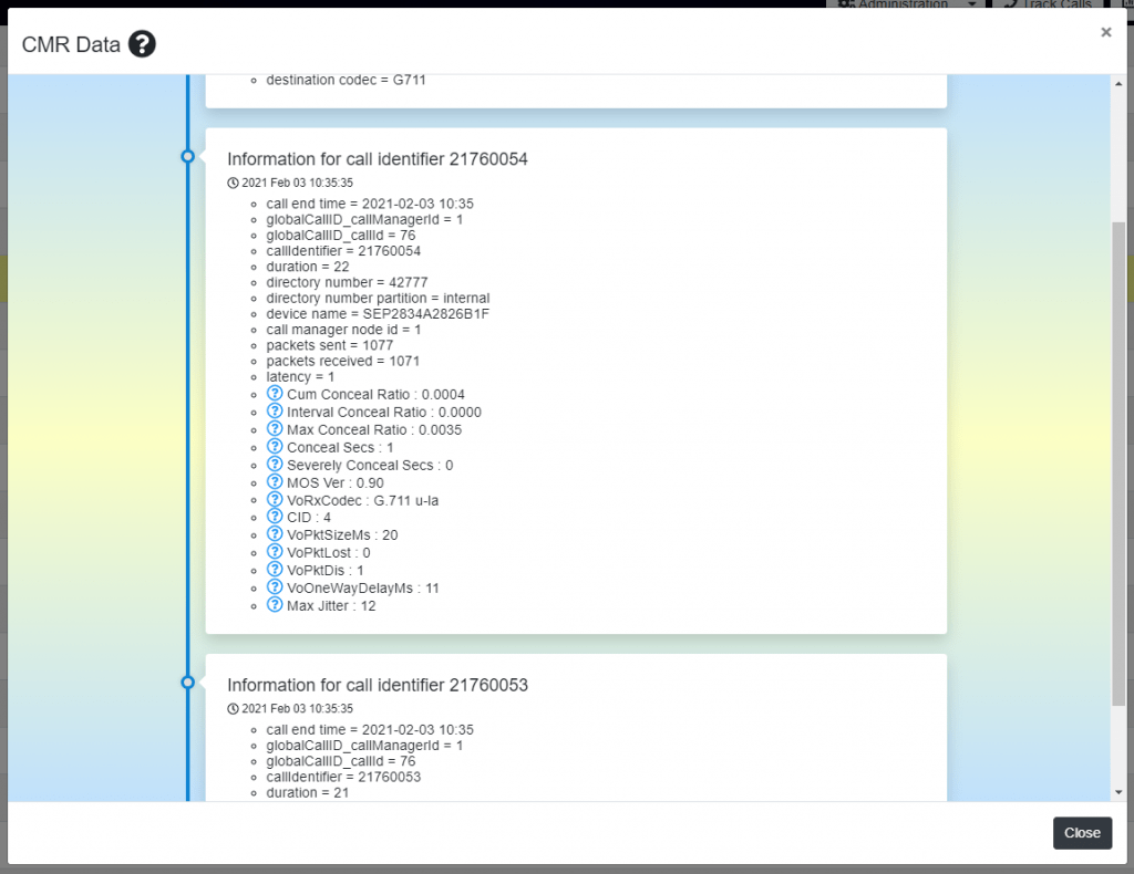 Understanding Cisco CMRs and K-factor data - VoIP Detective